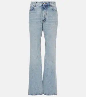 Balenciaga Mid-rise Flared Jeans - Blue