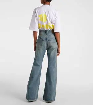 Balenciaga Mid-rise Flared Jeans - Blue