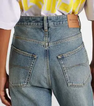 Balenciaga Mid-rise Flared Jeans - Blue