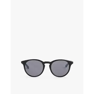 MESSYWEEKEND Round-frame Acetate Sunglasses - Black/grey