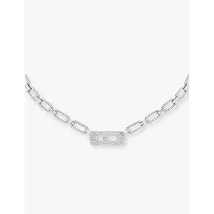 Messika Messika Move Link Pavé Diamond Necklace White Gold