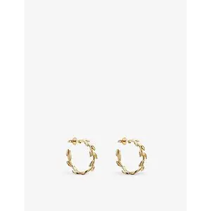 Tiffany & Co. Paloma Picasso Olive Leaf 18ct Yellow Hoop Earrings
