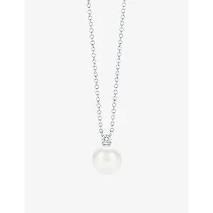 Tiffany & Co. Signature® Pearl And Diamond Necklace - White Gold