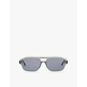MESSYWEEKEND Burt Aviator Sunglasses - Transparent Grey/grey