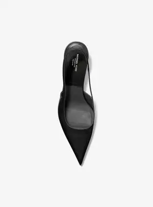 Michael Kors Emma Leather Slingback Pumps - Black
