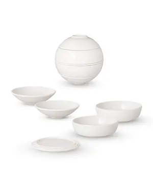 VILLEROY & BOCH 5 Piece Porcelain Iconic La Petite Dinner Set - White