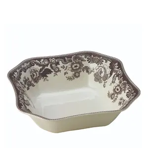 SPODE Delamere Square Serving Bowl - Brown