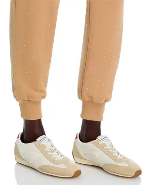 Generation Love Ruel Crystal Embellished Sweatpants - Camel