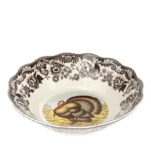 SPODE Woodland Turkey Daisy Bowl - Brown