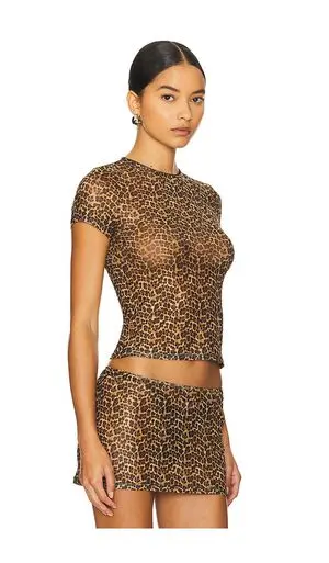 Miaou Mini Tee - Leopard