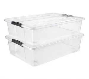 SORBUS S/ 40qt Underbed Storage Bins With Wh Eels & Lids - One-color