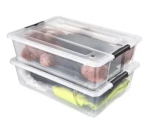 SORBUS S/ 40qt Underbed Storage Bins With Wh Eels & Lids