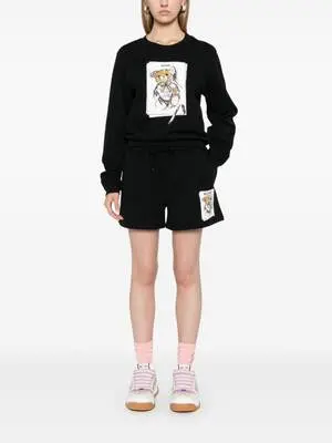 Moschino Teddy Bear-print Shorts - Black
