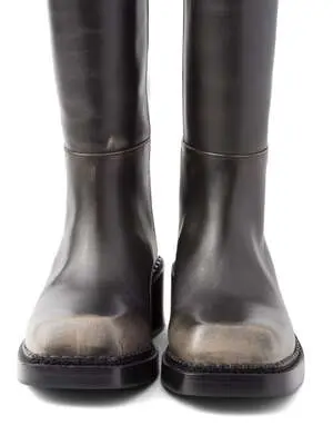 Prada Leather Knee-high Boots