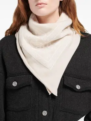 BARRIE Bandana-print Scarf - Neutrals