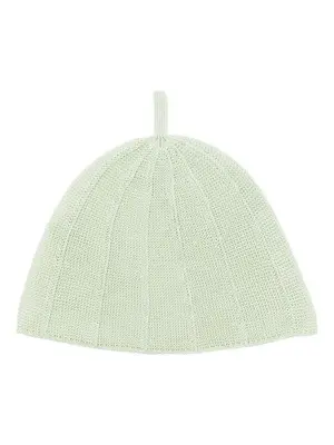 Issey Miyake Blooming Cotton Panelled Beanie - Green