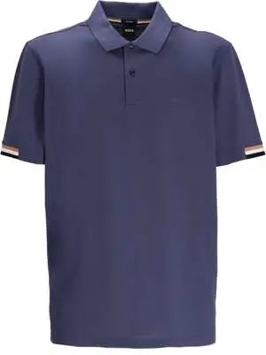 BOSS Logo-emed Polo Shirt - Blue