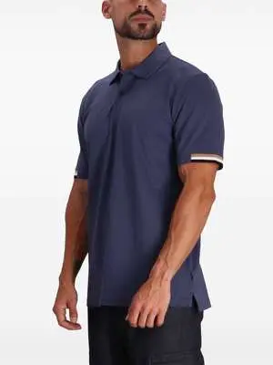 BOSS Logo-emed Polo Shirt - Blue