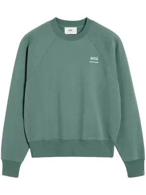 Ami Paris Ribbed Sweatshirts Hoodies For Women