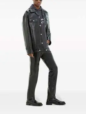 COURREGES Shine-effect Biker Jacket