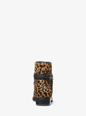 Michael Kors Mindy Leopard Print Calf Hair Boots