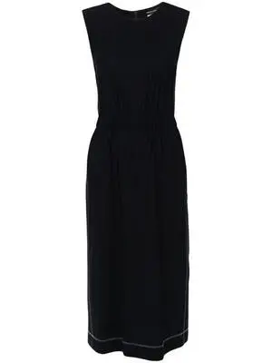 Fabiana Filippi Contrast-stitching Midi Dress - Blue