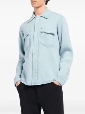 BARRIE Knitted Overshirt - Blue
