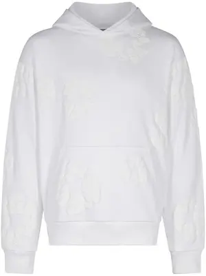 DENIM TEARS Wreath-print Hoodie - White