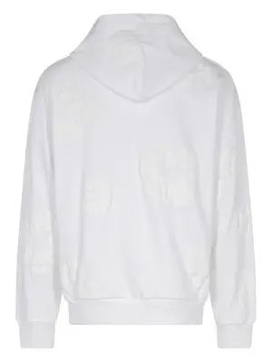 DENIM TEARS Wreath-print Hoodie - White