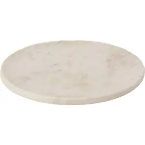FLECK Marble Platter - White