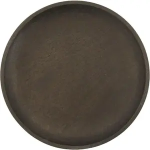 CHECHEN WOOD DESIGN Rosa Morada Wooden Small Plate - Black
