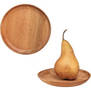 CHECHEN WOOD DESIGN Rosa Morada Wooden Small Plate - Natural