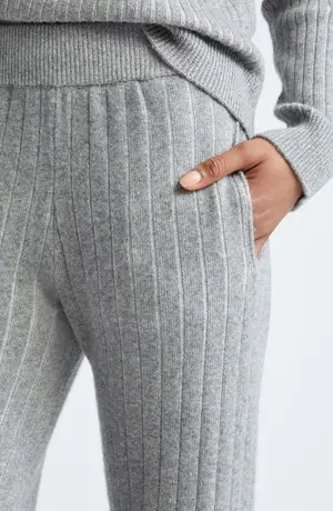 Eleventy Virgin Wool & Cashmere Rib Sweater Joggers