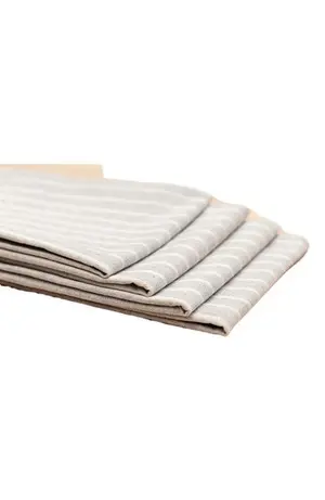 MEEMA Striped Cotton Napkin Set Of 4