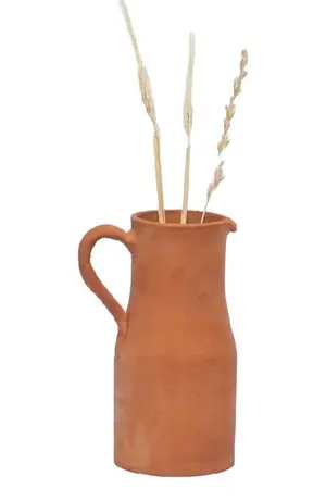 ALCANTARA FREDERIC Artisanal Pitcher With Handle - Terracotta