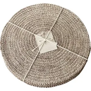 TALLO DE OLIVO Fique Spiral Placemat Set Of 4 - Natural