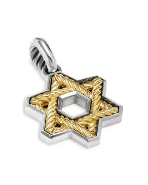 David Yurman Amulets Star Of David Pendant - Gold/silver