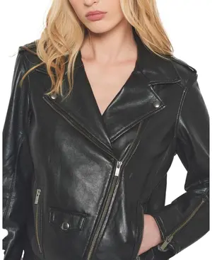 AS By DF Cult Recycled Leather Jacket - Black