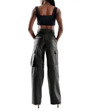 AS By DF Upcycled Leather Cargo Pants