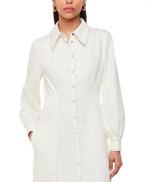 Whistles Denim Midi Dress - Ivory