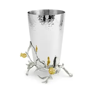 Michael Aram Pomegranate And Gold Vase - Silver