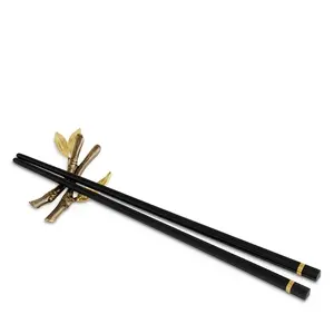 Michael Aram Zen Garden Chopsticks And Stand, Set Of 4 - Brown
