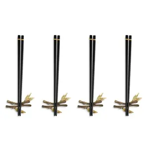Michael Aram Zen Garden Chopsticks And Stand, Set Of 4