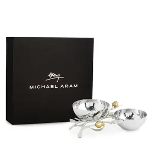 Michael Aram Pomegranate And Gold Double Bowl