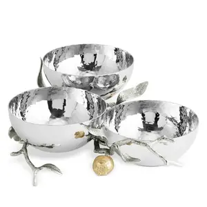 Michael Aram Pomegranate And Gold Triple Bowl