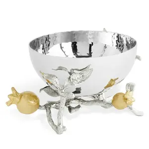 Michael Aram Pomegranate And Gold Nut Bowl - Silver