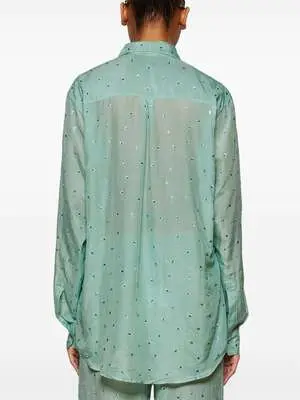 Oseree Gems Crystal-embellished Shirt