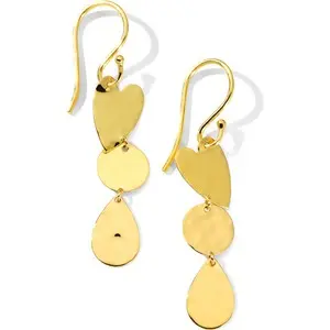 Ippolita Classico Crinkle Linear Drop Earrings - Gold