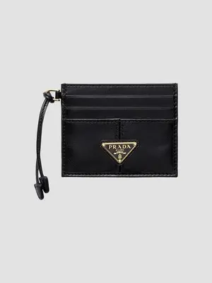 Prada Leather Card Holder - Black