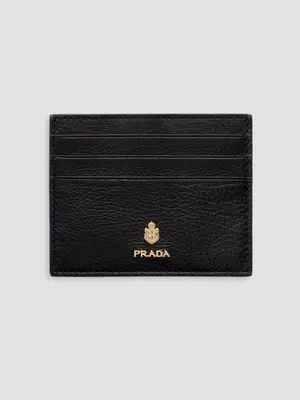 Prada Leather Card Holder - Black